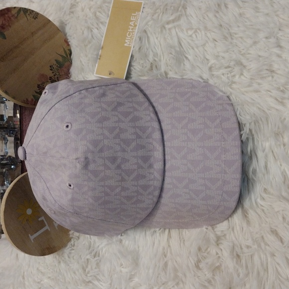 Michael Kors | Accessories | Michael Kors Signature Logo Lilac Baseball ...